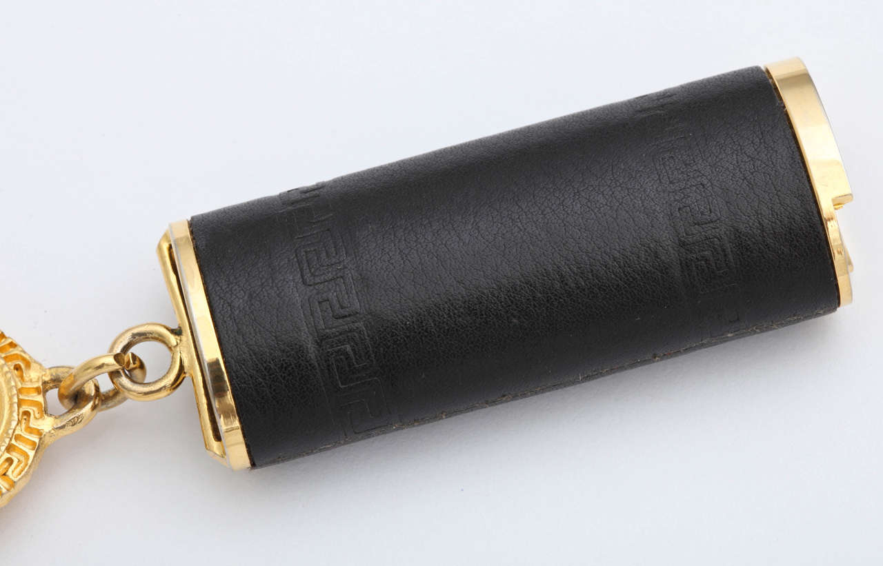 Rare Gianni Versace Leather Lighter Case with Medusa at 1stDibs ...