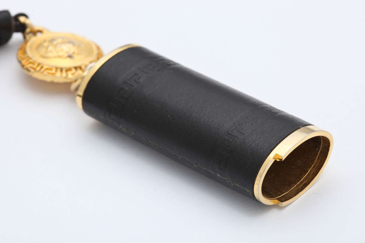 Rare Gianni Versace Leather Lighter Case with Medusa at 1stDibs ...