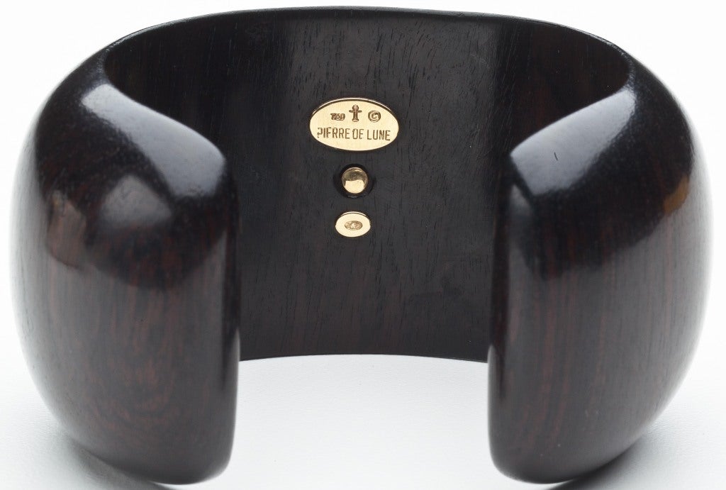 PIERRE DE LUNE Gemset Cuff Bracelet 2000 at 1stDibs