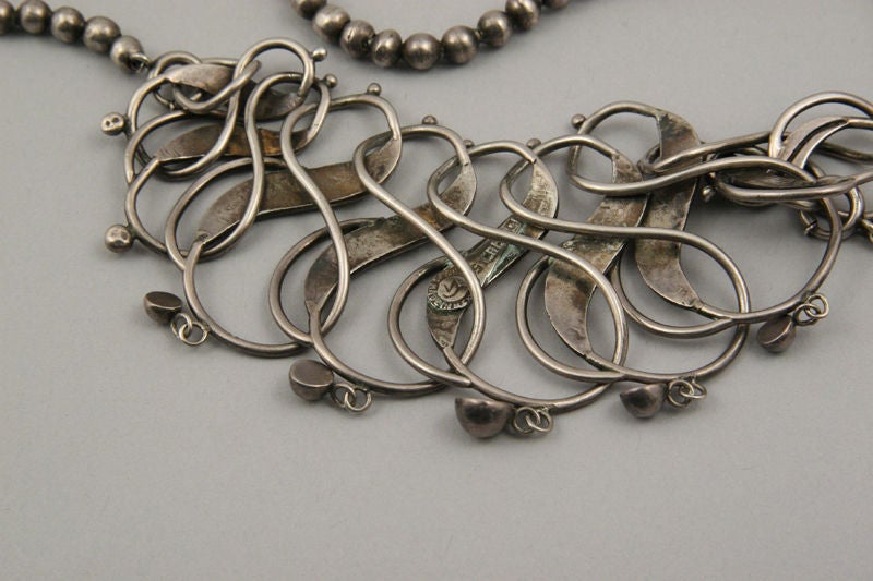 WILLIAM SPRATLING Sterling Silver Necklace (1940's) at 1stDibs