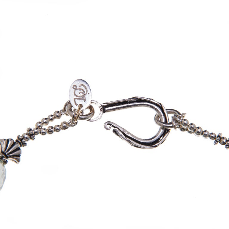 325 Carat Green Amethyst Topaz Silver Pendant Necklace For Sale at 1stDibs