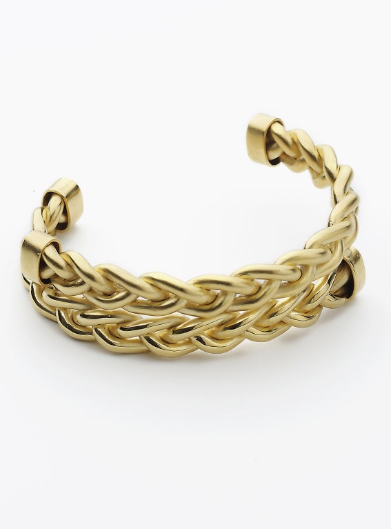 Weaved Gold Goddess Bracelets For Sale at 1stDibs