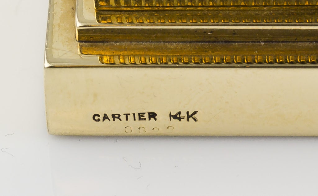 CARTIER Gold Key Winding Desk Clock For Sale at 1stDibs | cartier desk ...