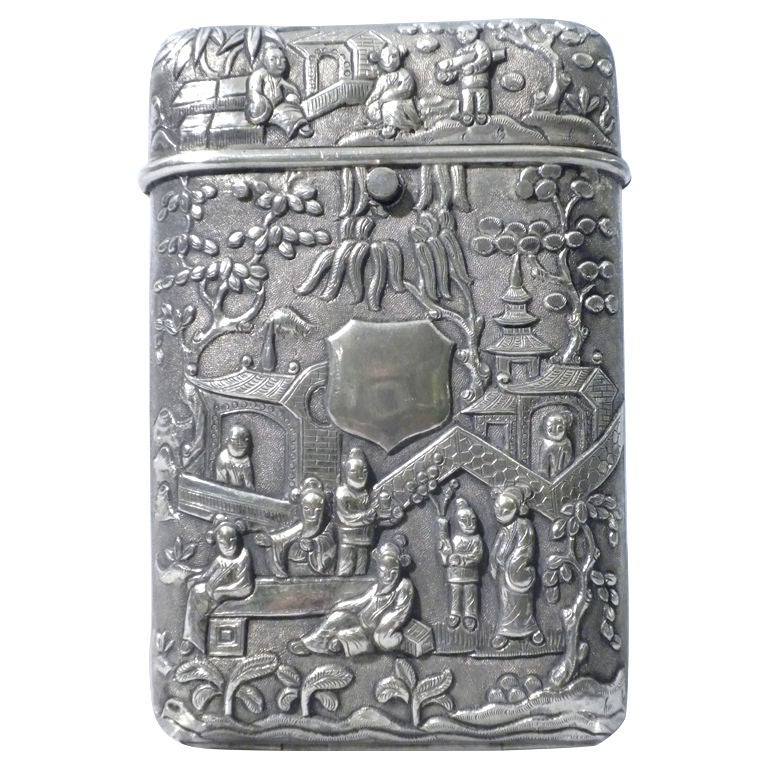 Antique Chinese Cigarette Box - 6 For Sale on 1stDibs