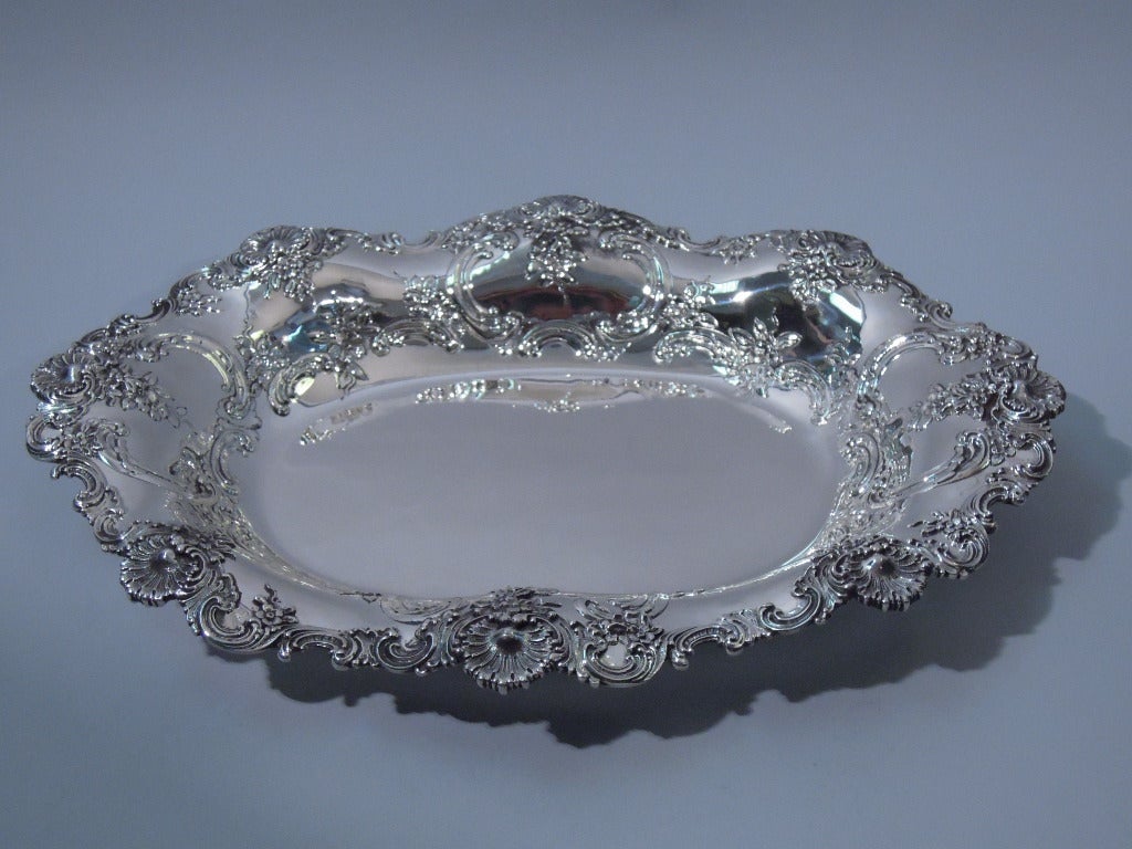 Tiffany American Sterling Silver Bread Tray Bowl C 1895 at 1stDibs