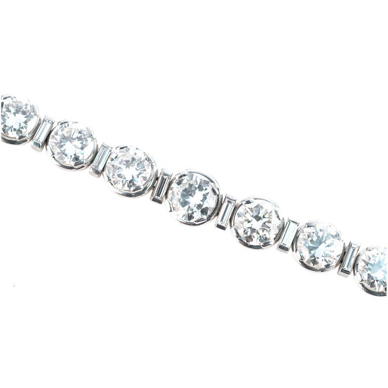 Diamond Line Bracelet For Sale at 1stDibs