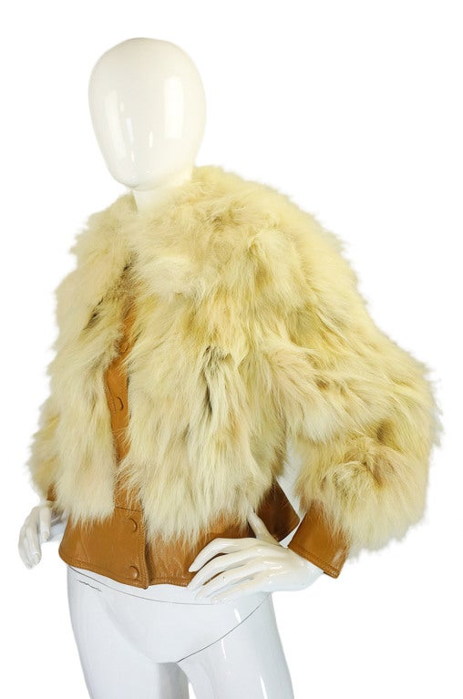 1970s Sant Angelo Rare Goat Fur Jacket at 1stDibs