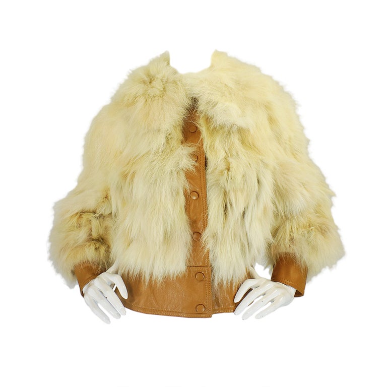 1970s Sant Angelo Rare Goat Fur Jacket at 1stDibs