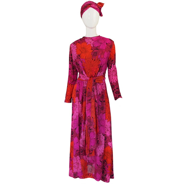 1970s LaMendola Jumpsuit with Turban, Tabard and Sash at 1stDibs