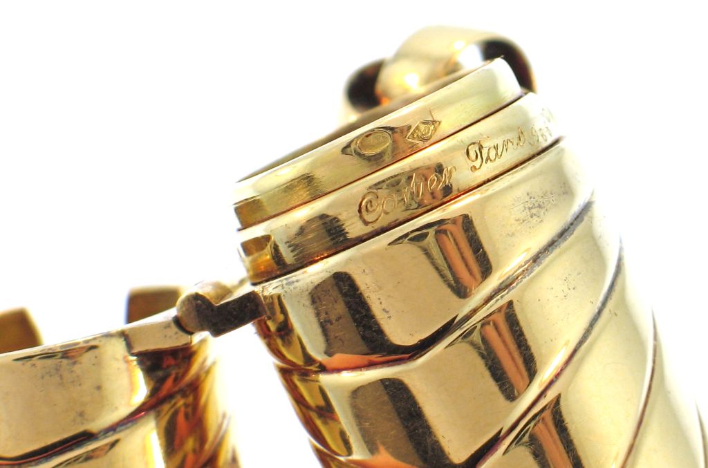 CARTIER Lipstick Holder with Ruby Sapphire Accents at 1stDibs