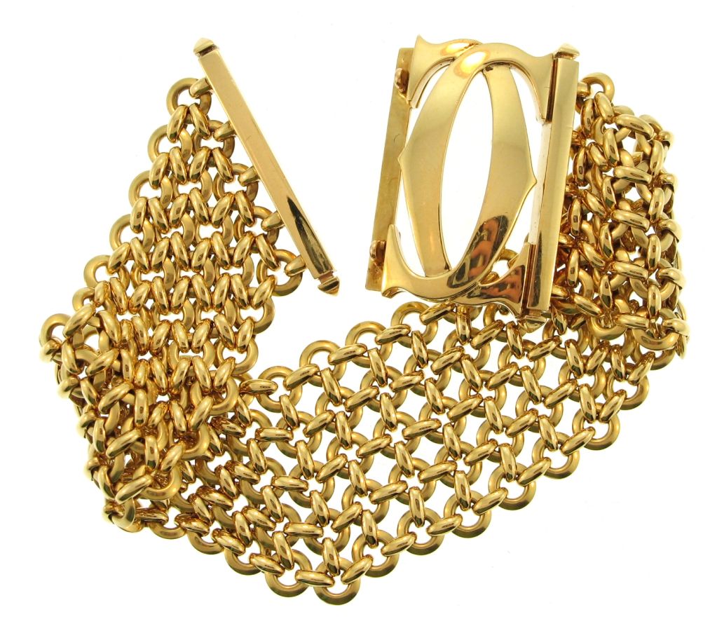 CARTIER Double "C" Clasp Bracelet at 1stDibs | c clasp jewelry, double ...
