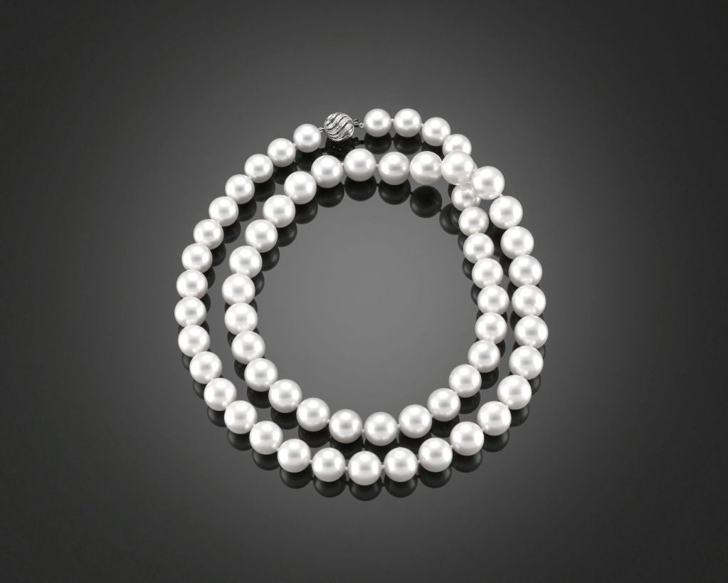 Opera Length Pearl Necklace at 1stDibs | opera length necklace, length ...