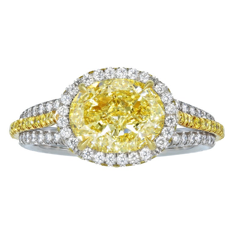 2.31 FY VS1 Diamond Engagement Ring For Sale at 1stDibs