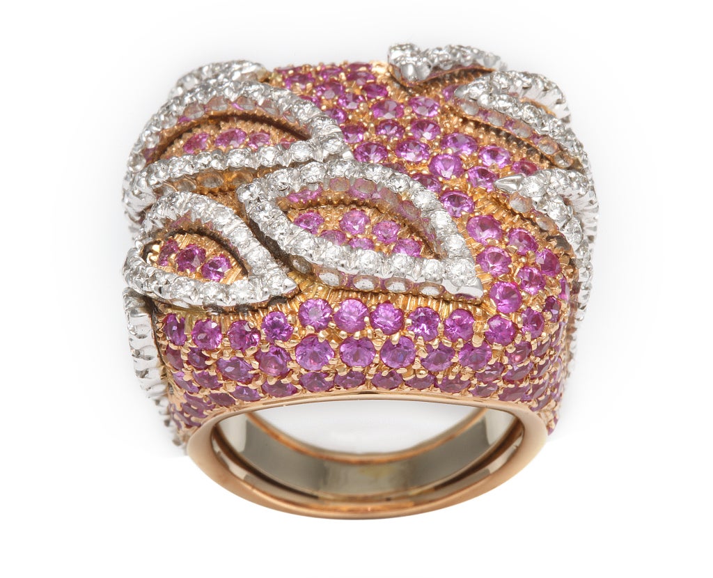 Oro Trend Multi Stone Ring For Sale at 1stDibs