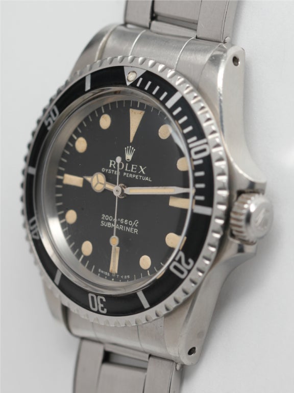 ROLEX Stainless Steel Submariner Ref 5513 with Meters First Dial at 1stDibs