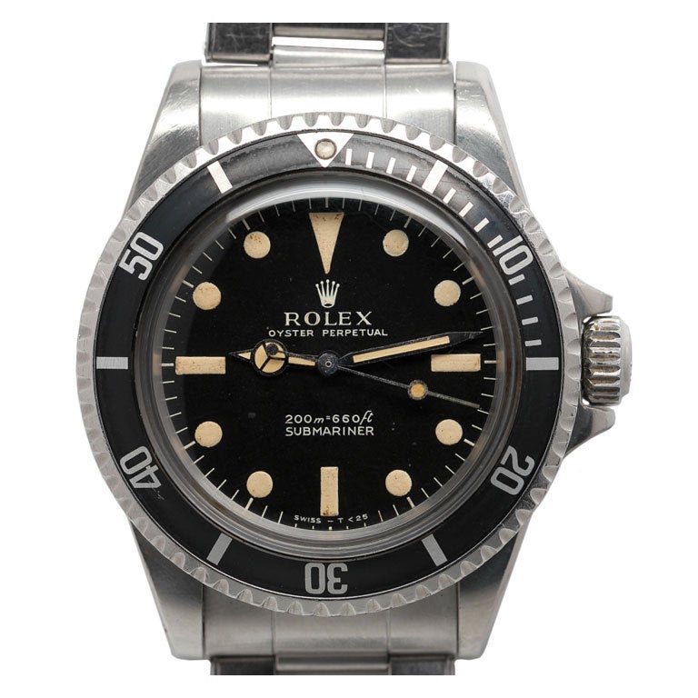 ROLEX Stainless Steel Submariner Ref 5513 with Meters First Dial at 1stDibs