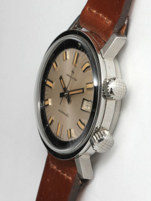 HAMILTON Stainless Steel Super Compressor Diver's Watch circa 1960s at ...
