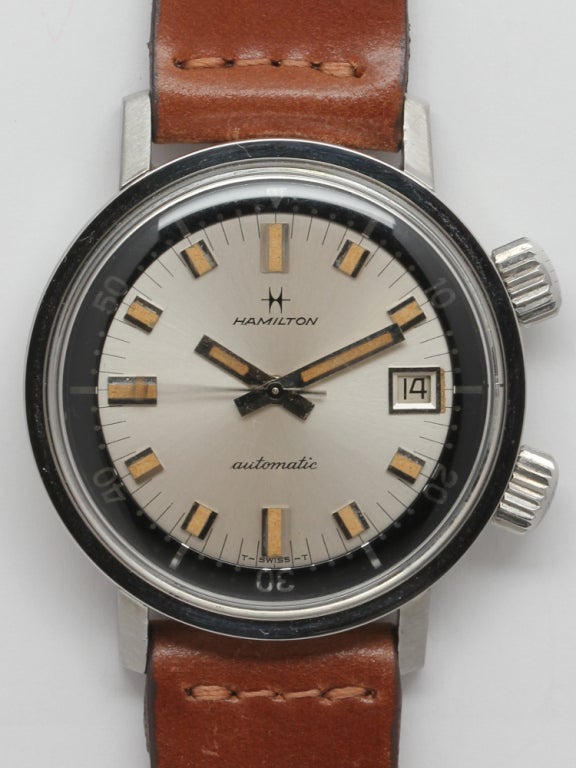 HAMILTON Stainless Steel Super Compressor Diver's Watch circa 1960s at ...