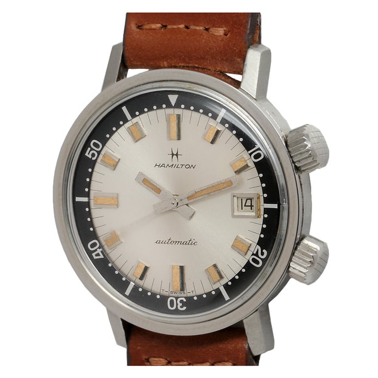 HAMILTON Stainless Steel Super Compressor Diver's Watch circa 1960s at ...