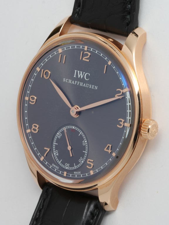 IWC Rose Gold Portuguese Manual-Wind Wristwatch at 1stDibs | festina ...