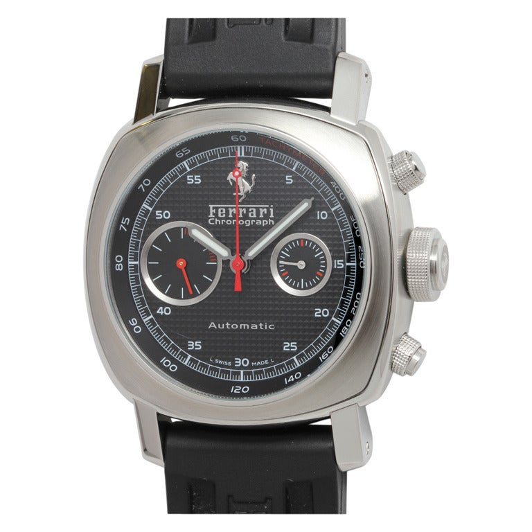 Ferrari Stainless Steel Gran Turismo Chronograph Wristwatch circa 2003 ...