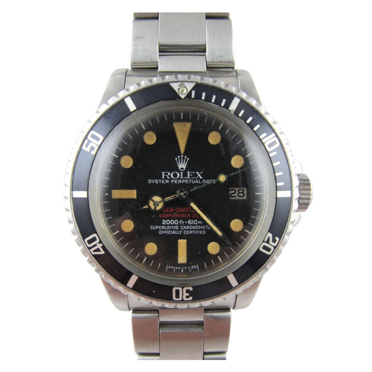 Rolex "Double Red" Sea-Dweller ref# 1665 circa 1978 at 1stDibs