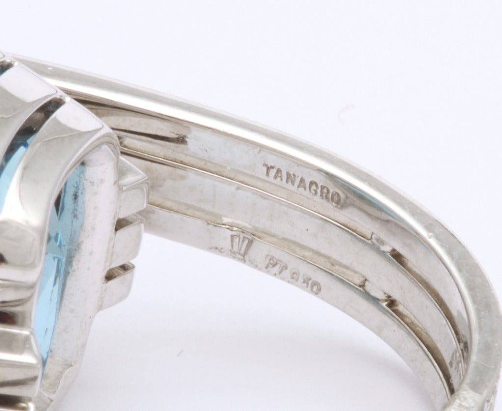 Aquamarine Diamond Ring by Tanagro For Sale at 1stDibs | tanagro ...