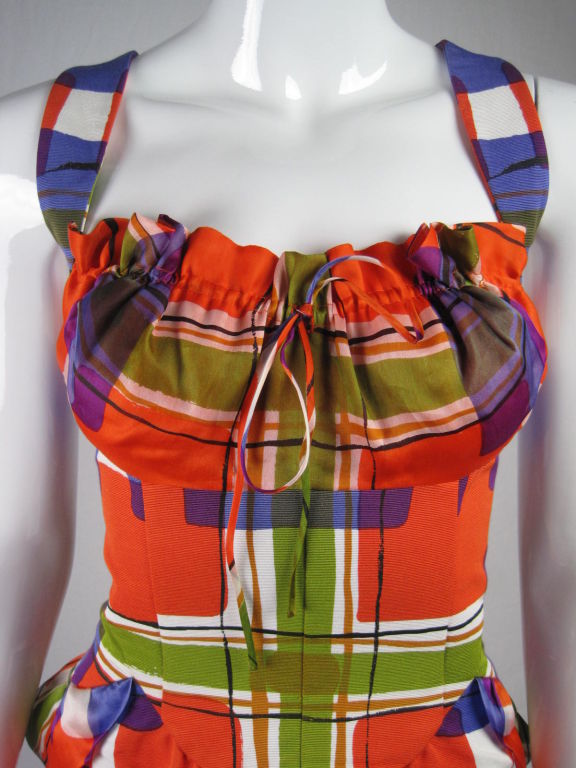 Christian Lacroix Colorful Cocktail Dress at 1stDibs