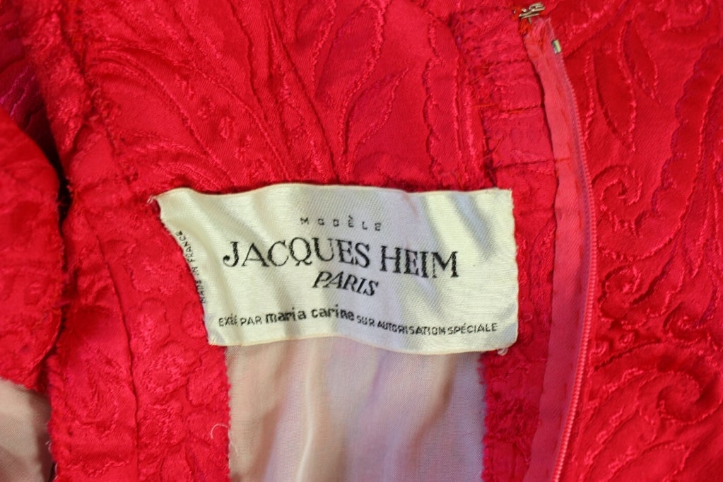 1960's Jacques Heim Adaptation Dress and Coat For Sale at 1stDibs