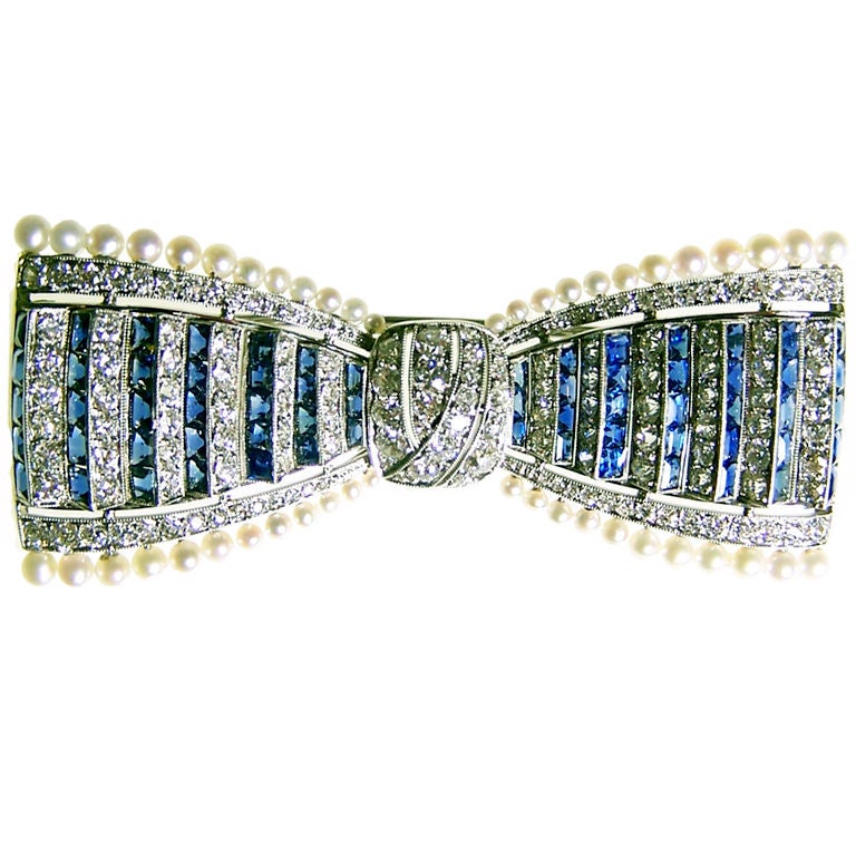TIFFANY and CO Bow Brooch For Sale at 1stDibs