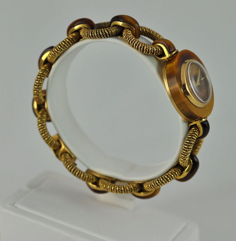 Cartier Tiger's Eye Watch at 1stDibs