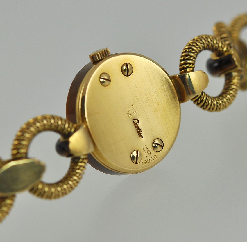 Cartier Tiger's Eye Watch at 1stDibs