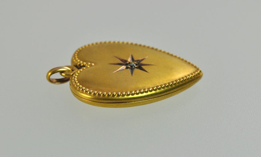 14k Heart Locket at 1stDibs
