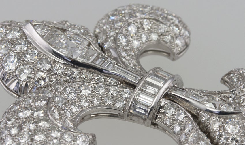 Diamond Fleur De Lis at 1stDibs