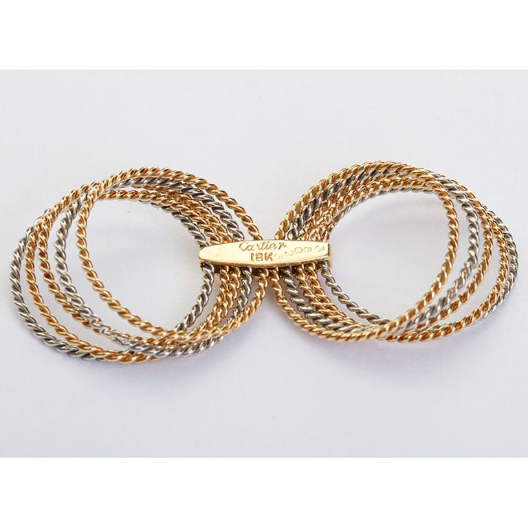 CARTIER Two-Tone Gold Ringlets Ring at 1stDibs