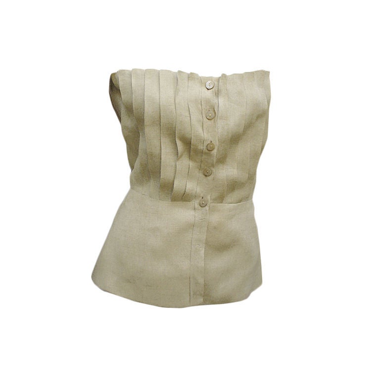 60S GUCCI LINEN CORSET at 1stDibs