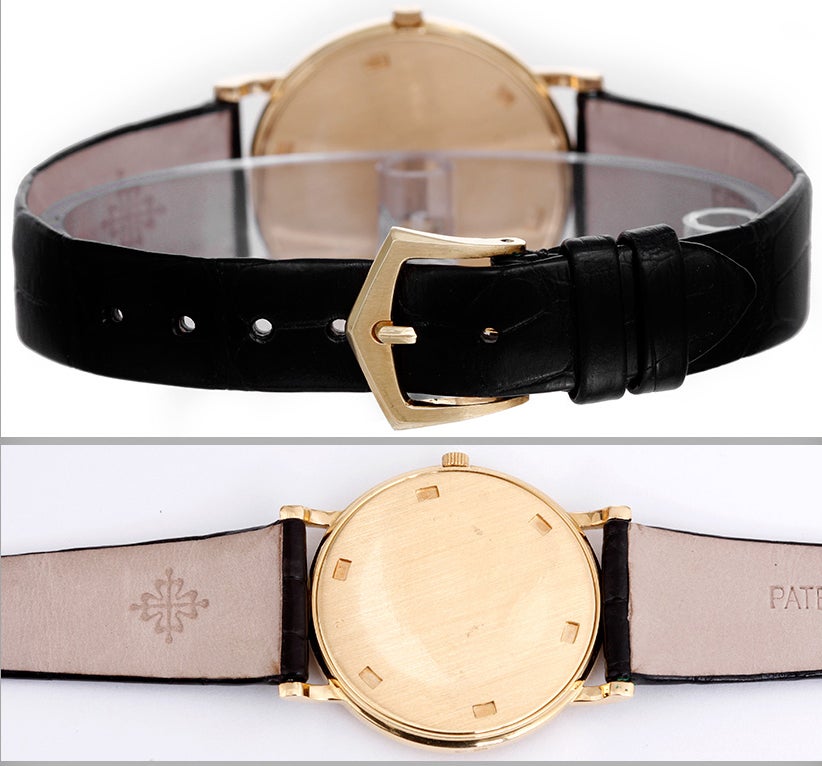 Patek Philippe Yellow Gold Calatrava Wristwatch Ref 3520J at 1stDibs