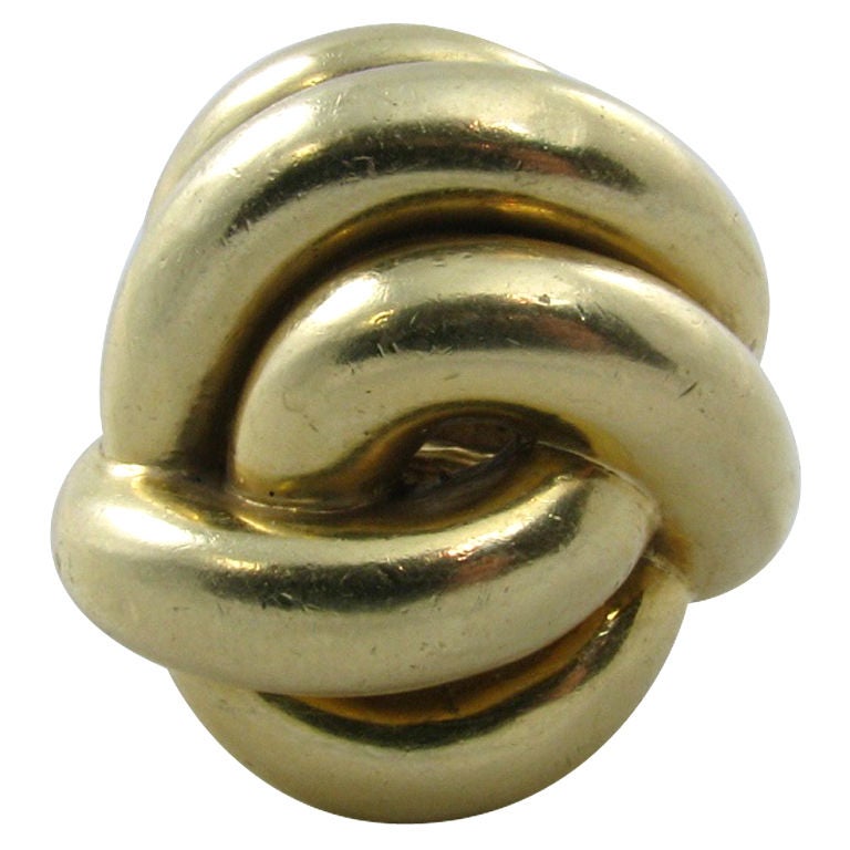 A fabulous large yellow gold knot ring signed Tambetti. at 1stDibs
