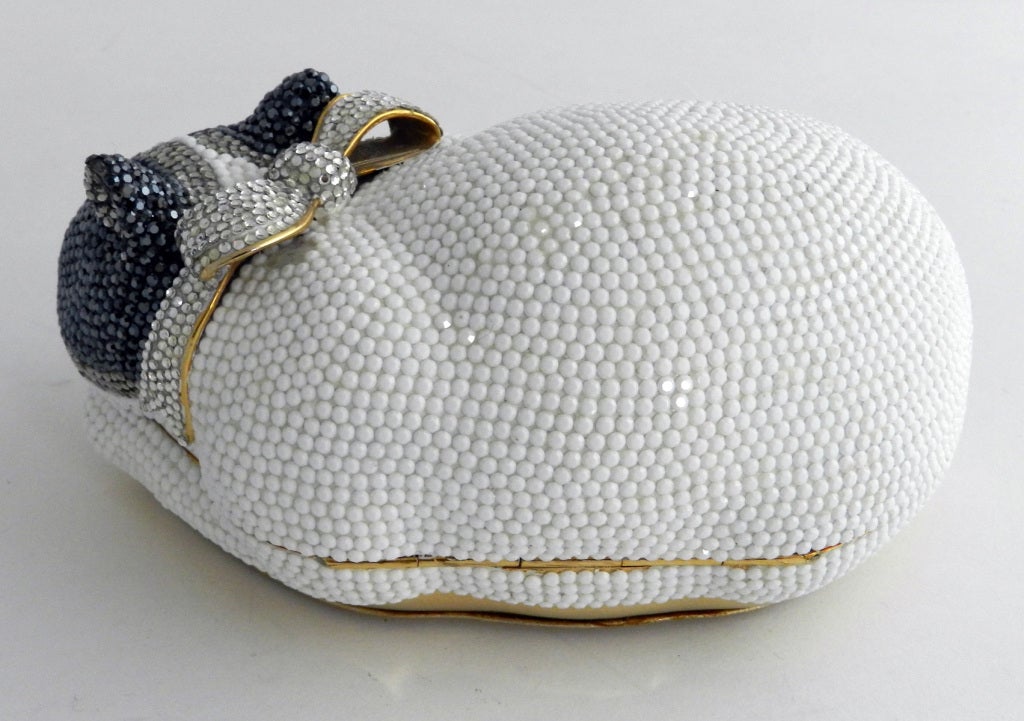 Judith Leiber Sleeping Cat Minaudiere at 1stDibs