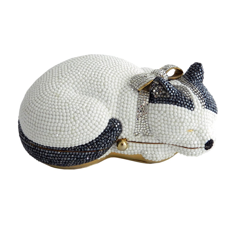 Judith Leiber Sleeping Cat Minaudiere at 1stDibs