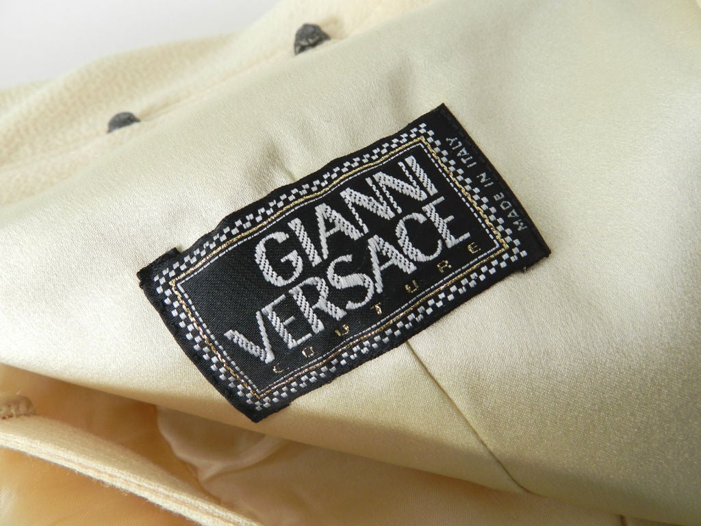 Gianni Versace couture vintage ivory corset dress at 1stDibs | versace ...