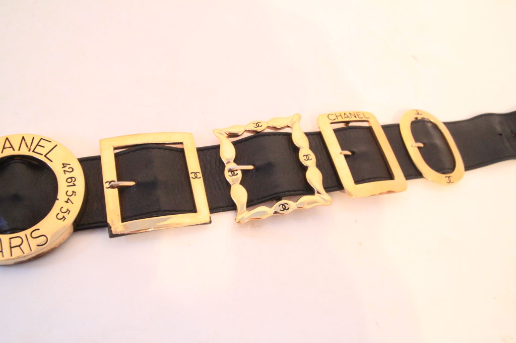 VINTAGE CHANEL BUCKLE BELT at 1stDibs