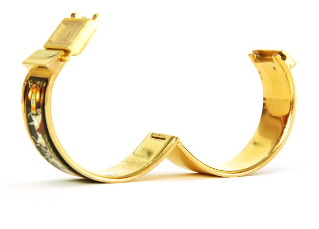 HERMES Enamel Bangle Loquet Clic Clac Watch at 1stDibs | hermes bangle ...