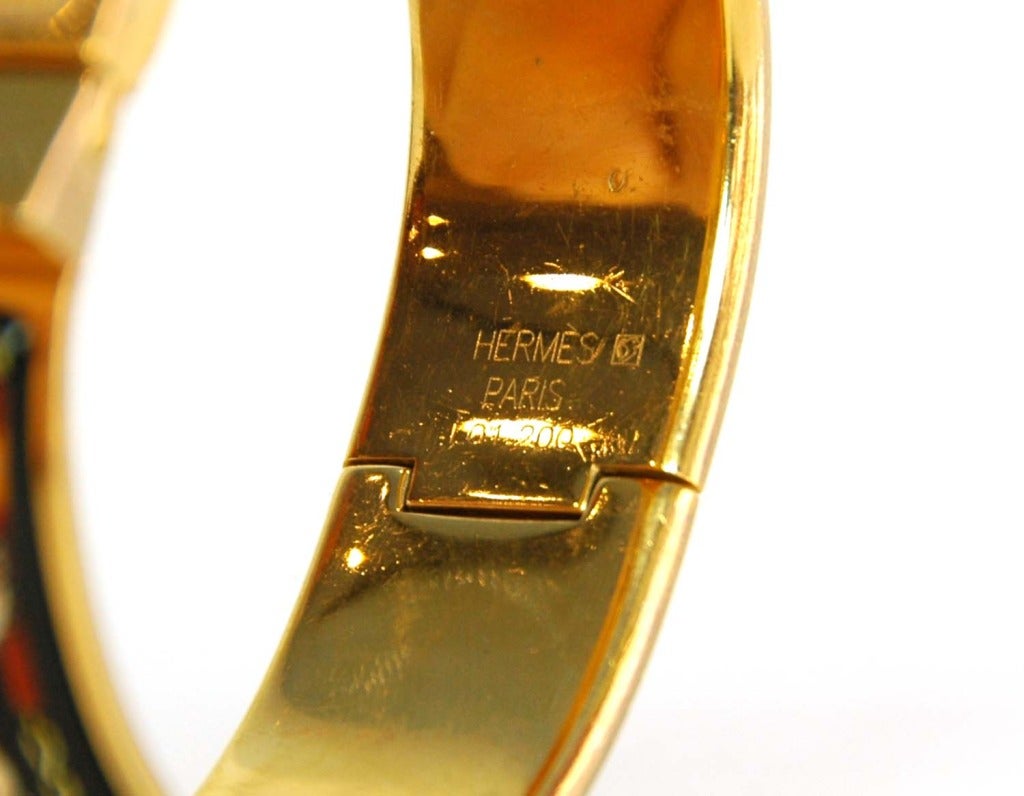 HERMES Enamel Bangle Loquet Clic Clac Watch at 1stDibs | hermes bangle ...