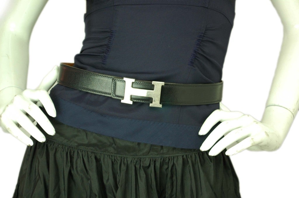 HERMES Reversible "H" Belt at 1stDibs
