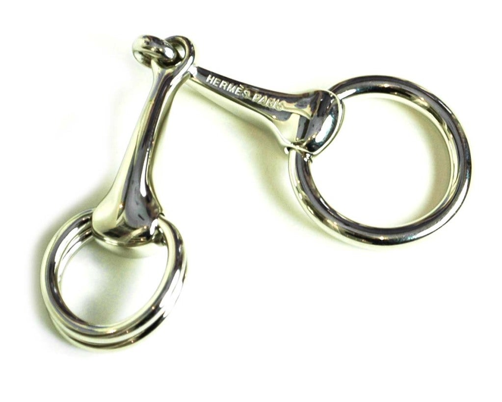 HERMES Silver Horsebit Scarf Ring at 1stDibs | hermes horsebit scarf ...