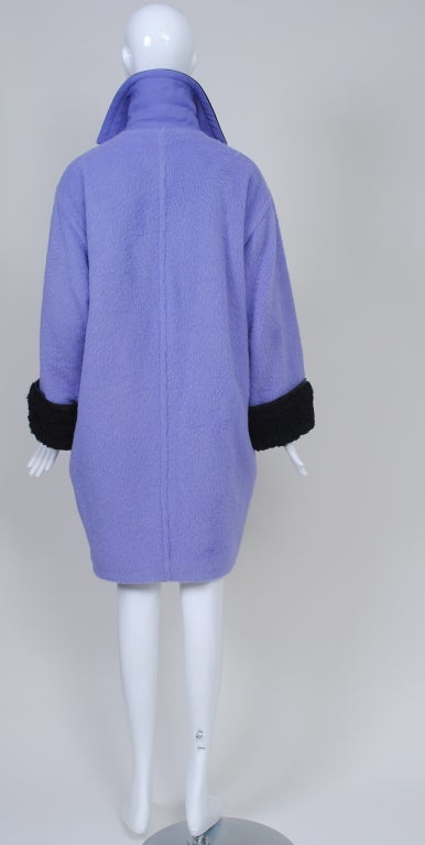 VERSACE LAVENDER COAT WITH PERSIAN TRIM at 1stDibs