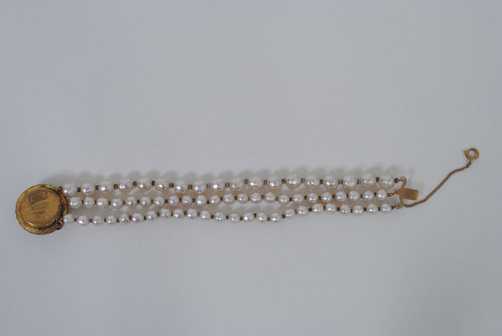 Miriam Haskell Pearl Bracelet at 1stDibs | miriam haskell bracelet