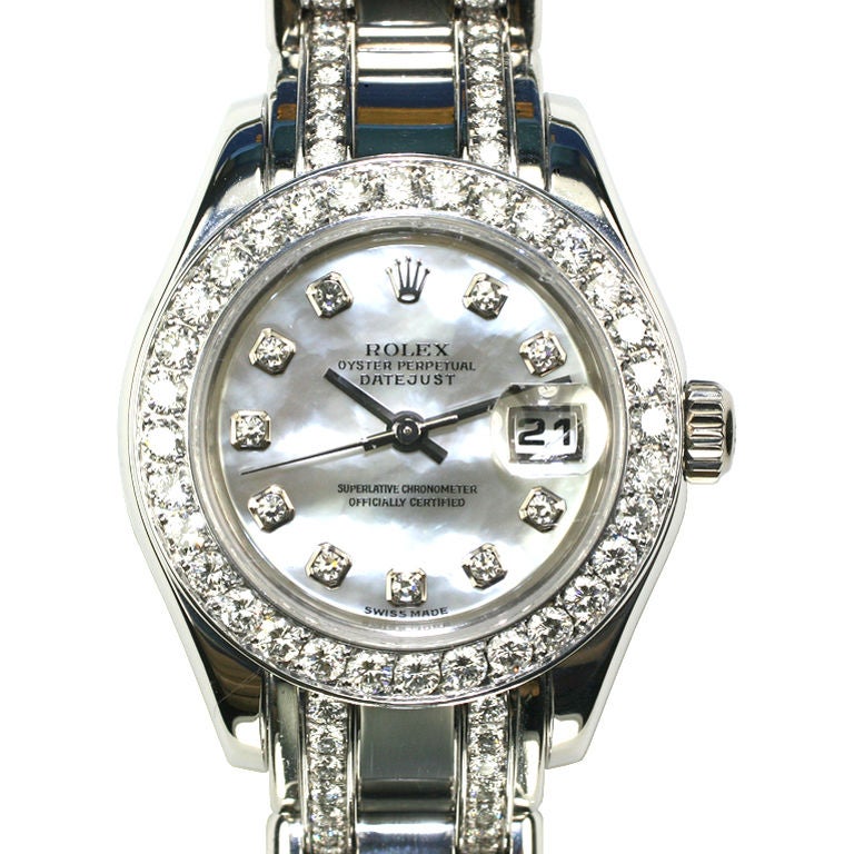 Rolex Platinum and Diamond Masterpiece at 1stDibs