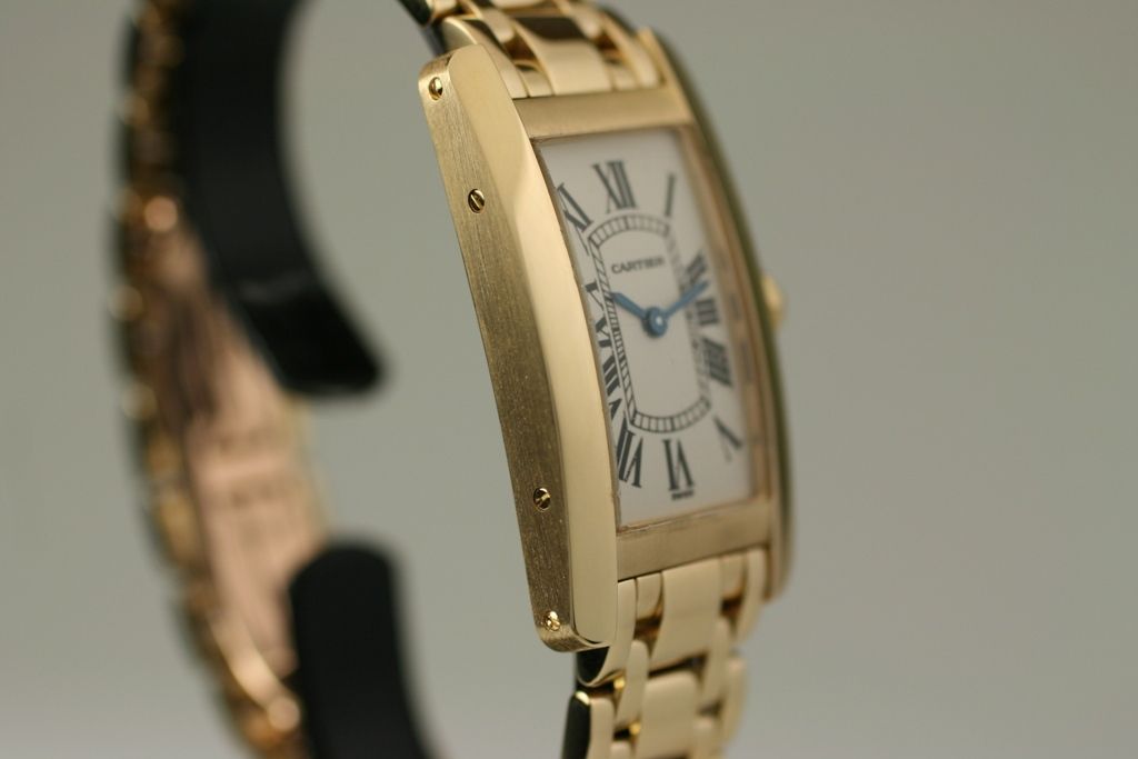 Cartier 18k Lady's American Tank at 1stDibs